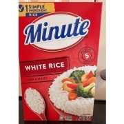 Minute White Rice: Calories, Nutrition Analysis & More | Fooducate