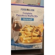 Food Lion Pancake & Waffle Mix, Buttermilk: Calories, Nutrition ...