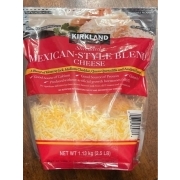 Kirkland Signature Cheese, Shredded, Mexican Style Blend: Calories ...