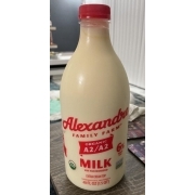 Alexandre Family Farm Milk, 6% Milkfat, Organic: Calories, Nutrition ...