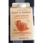 ShopRite Light Cream, Grade A, Ultra- Pasteurized: Calories, Nutrition ...
