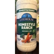 Litehouse Dressing & Dip, Homestyle Ranch: Calories, Nutrition Analysis ...
