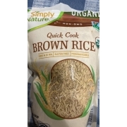 Simply Nature Brown Rice, Quick Cook, Organic: Calories, Nutrition ...