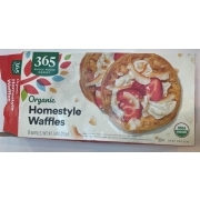 365 Whole Foods Market Waffles, Homestyle, Organic: Calories, Nutrition ...