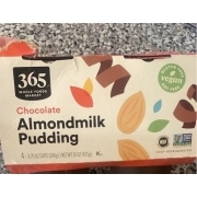 365 Everyday Value Pudding, Almondmilk, Chocolate: Calories, Nutrition ...