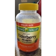 Spring Valley Vegetarian Gummies, Immune Health Supplement, Elderberry ...