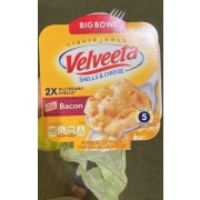 Velveeta Shells & Cheese, Bacon, Big Bowl: Calories, Nutrition Analysis ...