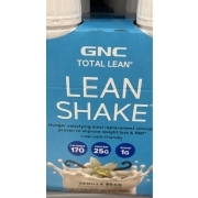 GNC Total Lean Meal Replacement Shake, Vanilla Bean: Calories ...
