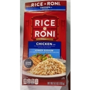 Rice A Roni Rice, Lower Sodium, Chicken Flavor: Calories, Nutrition ...