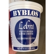 Byblos Kefir Cheese, Pasteurized, Lebni: Calories, Nutrition Analysis ...