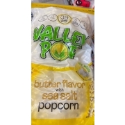 Valley Pop Popcorn, Sea Salt, Butter Flavor: Calories, Nutrition ...