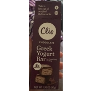Clio Greek Yogurt Bar, Chocolate: Calories, Nutrition Analysis & More ...