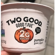 Two Good Greek Yogurt, Pumpkin: Calories, Nutrition Analysis & More ...
