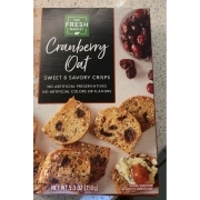 The Fresh Market Crisps, Cranberry Oat, Sweet & Savory: Calories, Nutrition Analysis & More ...
