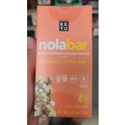 Nola Bars Granola-Style Bar, White Chocolate Macadamia Nut: Calories ...