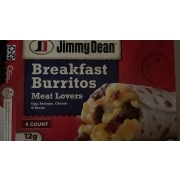 Jimmy Dean Burritos, Breakfast, Egg, Sausage, Cheese & Bacon: Calories ...