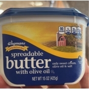 Wegmans Spreadable Butter, With Olive Oil: Calories, Nutrition Analysis ...
