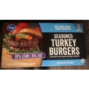 Kroger Seasoned Turkey Burgers: Calories, Nutrition Analysis & More ...