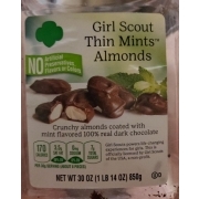 Girl Scout Thin Mints Almonds, Crunchy Coated: Calories, Nutrition Analysis & More | Fooducate