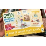 GoGo squeeZ Smoothie, Blend of Yogurt, Fruit, & Oats: Calories ...