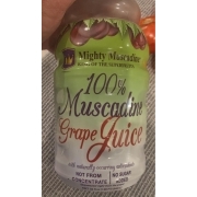 Mighty Muscadine Juice 100%, Grape, Muscadine: Calories, Nutrition ...