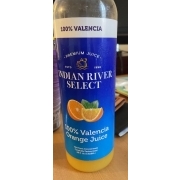 Indian River Select Orange Juice, 100% Valencia: Calories, Nutrition ...