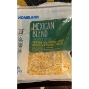Homeland Shredded Cheese, Monterry Jack, Cheddar, Quesadilla & Asadero ...