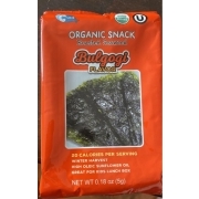 C-weed Seaweed Snack, Mini Roasted, Bulgogi Flavor: Calories, Nutrition ...