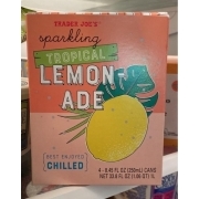 Trader Joe's Lemonade, Tropical, Sparkling: Calories, Nutrition Analysis & More | Fooducate