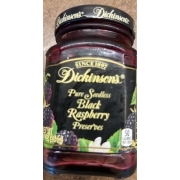 Dickinson's Black Raspberry Preserves, Pure Seedless: Calories ...
