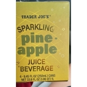 Trader Joe's Juice Beverage, Pine-Apple, Sparkling: Calories, Nutrition Analysis & More | Fooducate