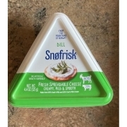 Snofrisk Cheese, Spreadable, Creamy, Mild & Smooth: Calories, Nutrition ...