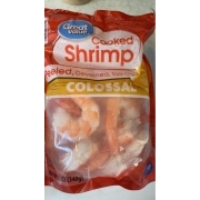 Great Value Shrimp, Cooked, Peeled, Deveined, Tail-On: Calories ...