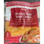 Winco Foods Cheese, Mexican Style Blend: Calories, Nutrition Analysis ...