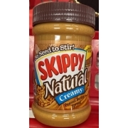 Skippy Peanut Butter, Natural, Creamy: Calories, Nutrition Analysis ...