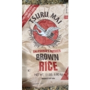 Tsuru Mai Brown Rice, Whole Grain, California's Premier: Calories ...