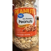 Great Value Peanuts, Dry Roasted, Unsalted: Calories, Nutrition ...