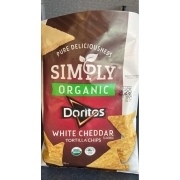 Doritos Tortilla Chips, Simply Organic, White Cheddar: Calories ...