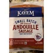 Kayem Sausage, Andouille, Small Batch: Calories, Nutrition Analysis ...