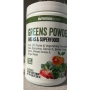 Nutrition Works Greens Powder, Berry Flavor, Dietary Supplement ...