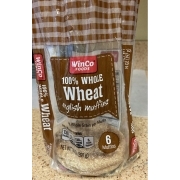 WinCo Foods English Muffins, 100% Whole Wheat: Calories, Nutrition ...