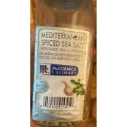 McCormick Culinary Sea Salt, Spiced, Mediterranean, With Garlic, Basil ...