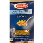 Barilla Pasta, Elbows, Made with Corn & Rice: Calories, Nutrition ...