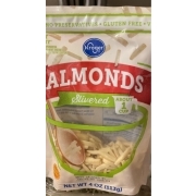 Kroger Almonds, Slivered: Calories, Nutrition Analysis & More | Fooducate