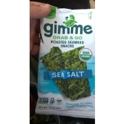 Gimme Snacks, Seaweed, Roasted, Sea Salt: Calories, Nutrition Analysis ...
