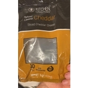 Kitchen Cravings Cheese, Cheddar, Sliced: Calories, Nutrition Analysis ...