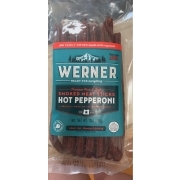Werner Meat Sticks, Pork & Beef, Wood Smoked, Hot Pepperoni: Calories ...