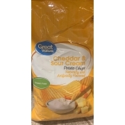 Great Value Chips, Potato Cheddar & Sour Cream: Calories, Nutrition ...