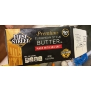 First Street Butter, European Style, Made With Sea Salt: Calories ...
