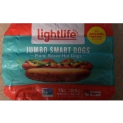 Lightlife Hot Dogs, Plant-Based, Smart Dogs, Jumbo: Calories, Nutrition ...